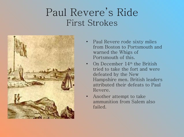 Paul revere’s ride | PPT