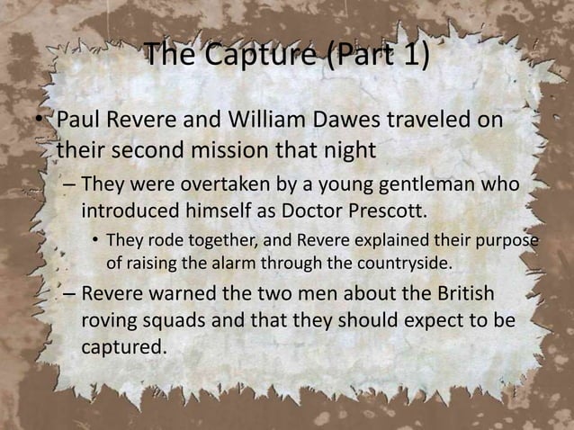 Paul reveres ride power point | PPTX | Death, Injury, or Military ...
