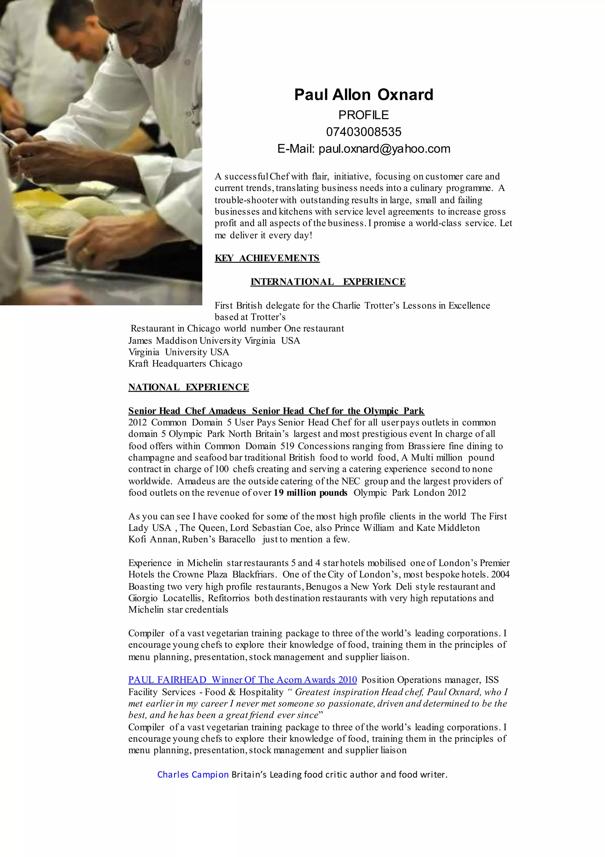 Pauls cv copy ! | PDF