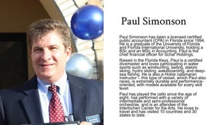 About Paul Simonson - Florida-certified public accountant (CPA) | PDF