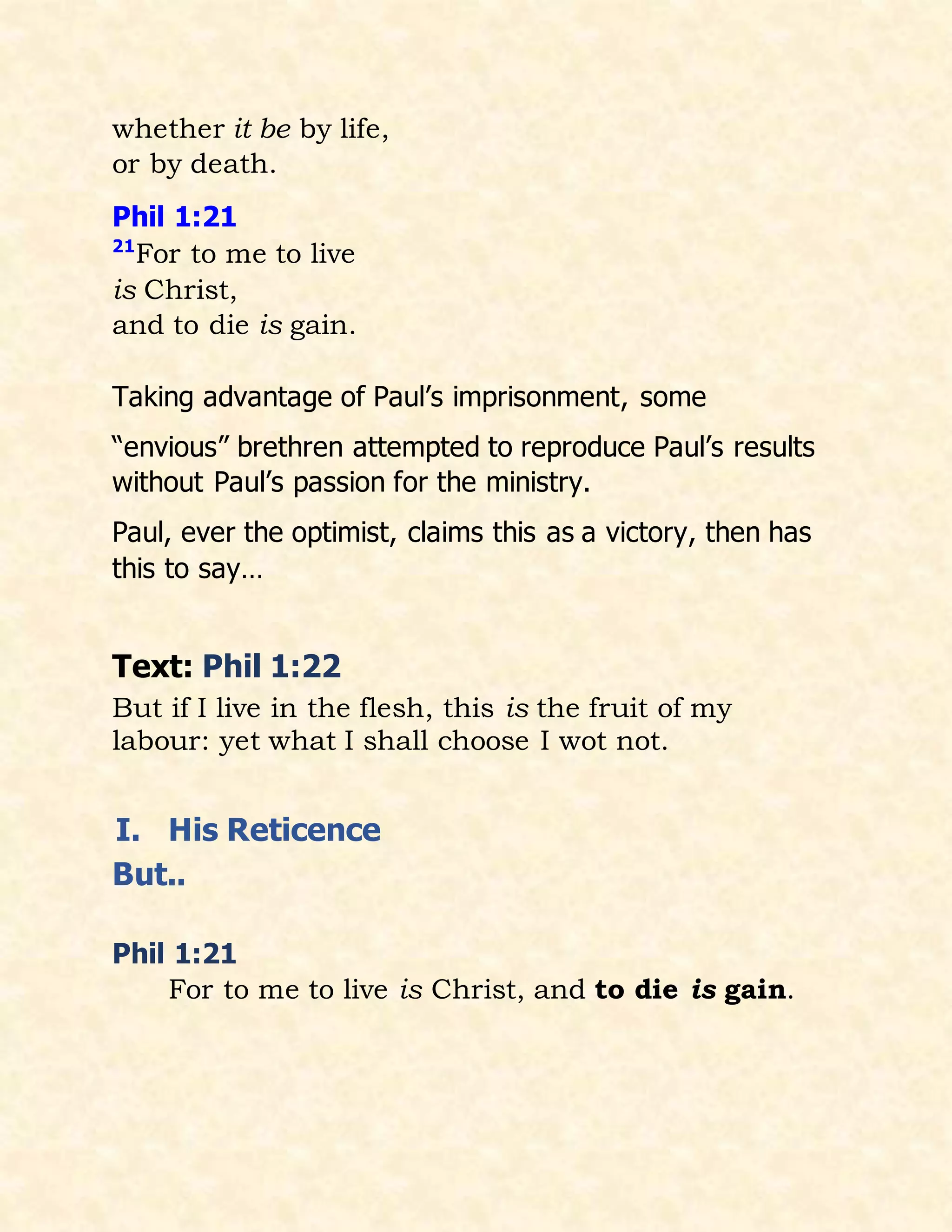 Paul’s Prison Personality | DOCX