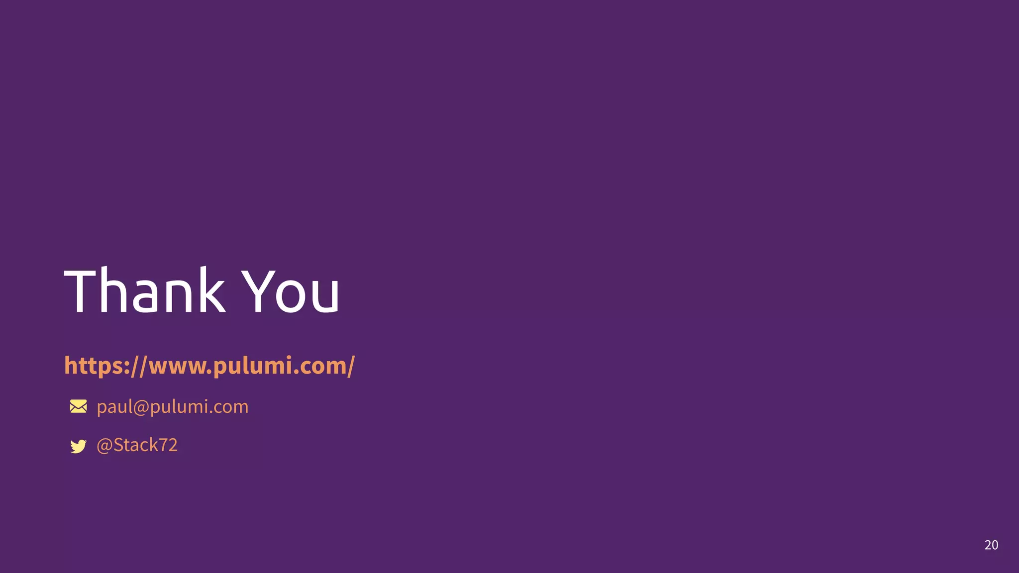 stackconf 2020 | Infrastructure as Software by Paul Stack | PDF