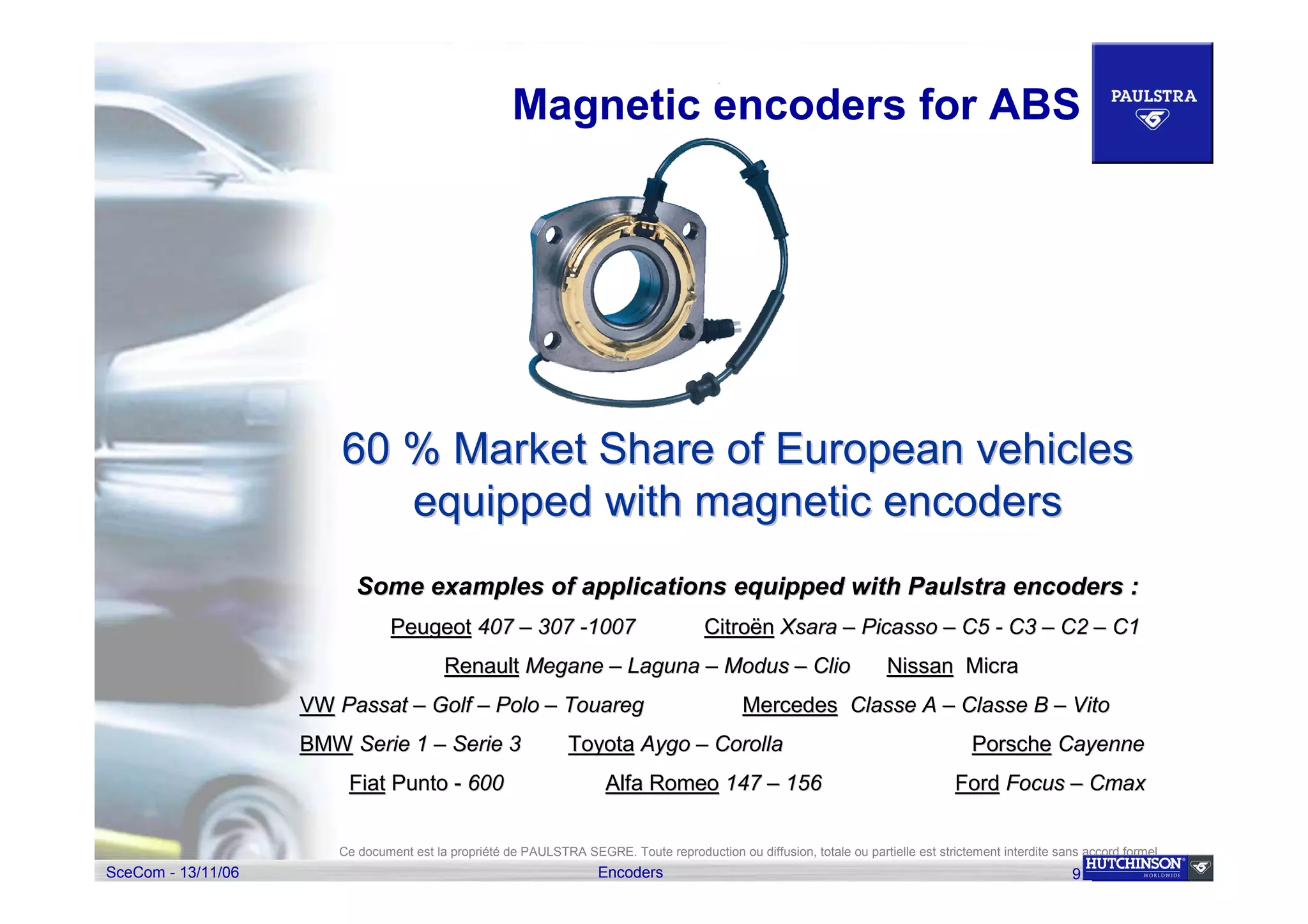 Paulstra Encoders 2009 | PDF