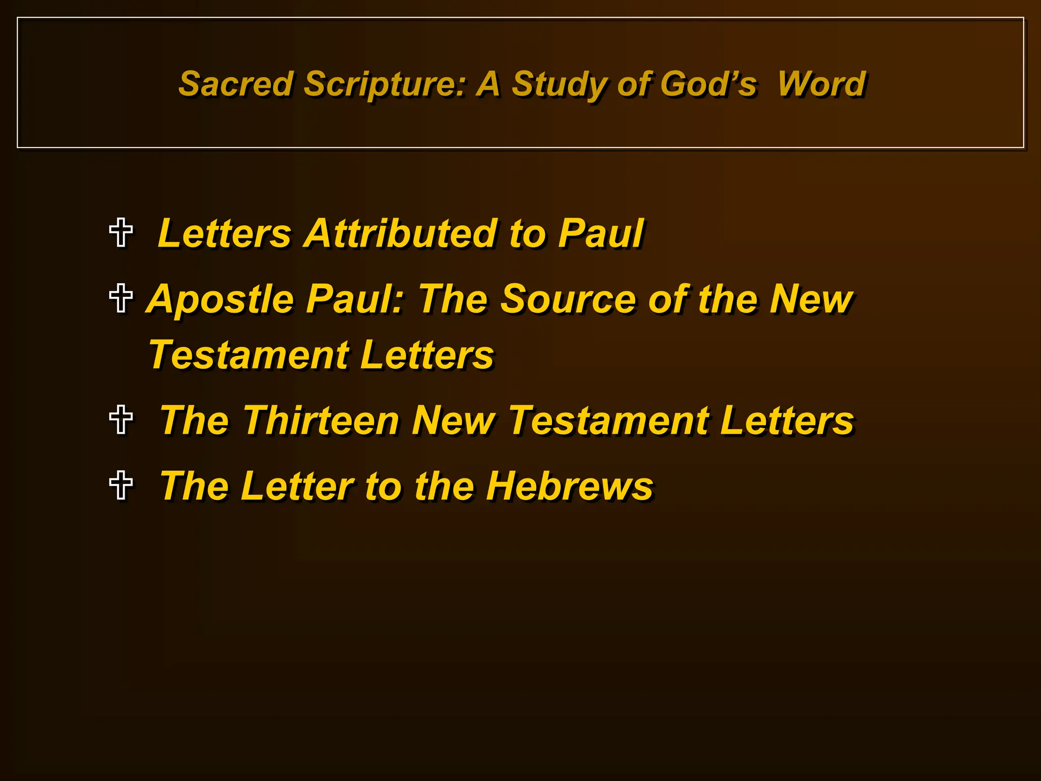 Paul the Apostle and Theologian.ppt Pauline Epistles | PPT