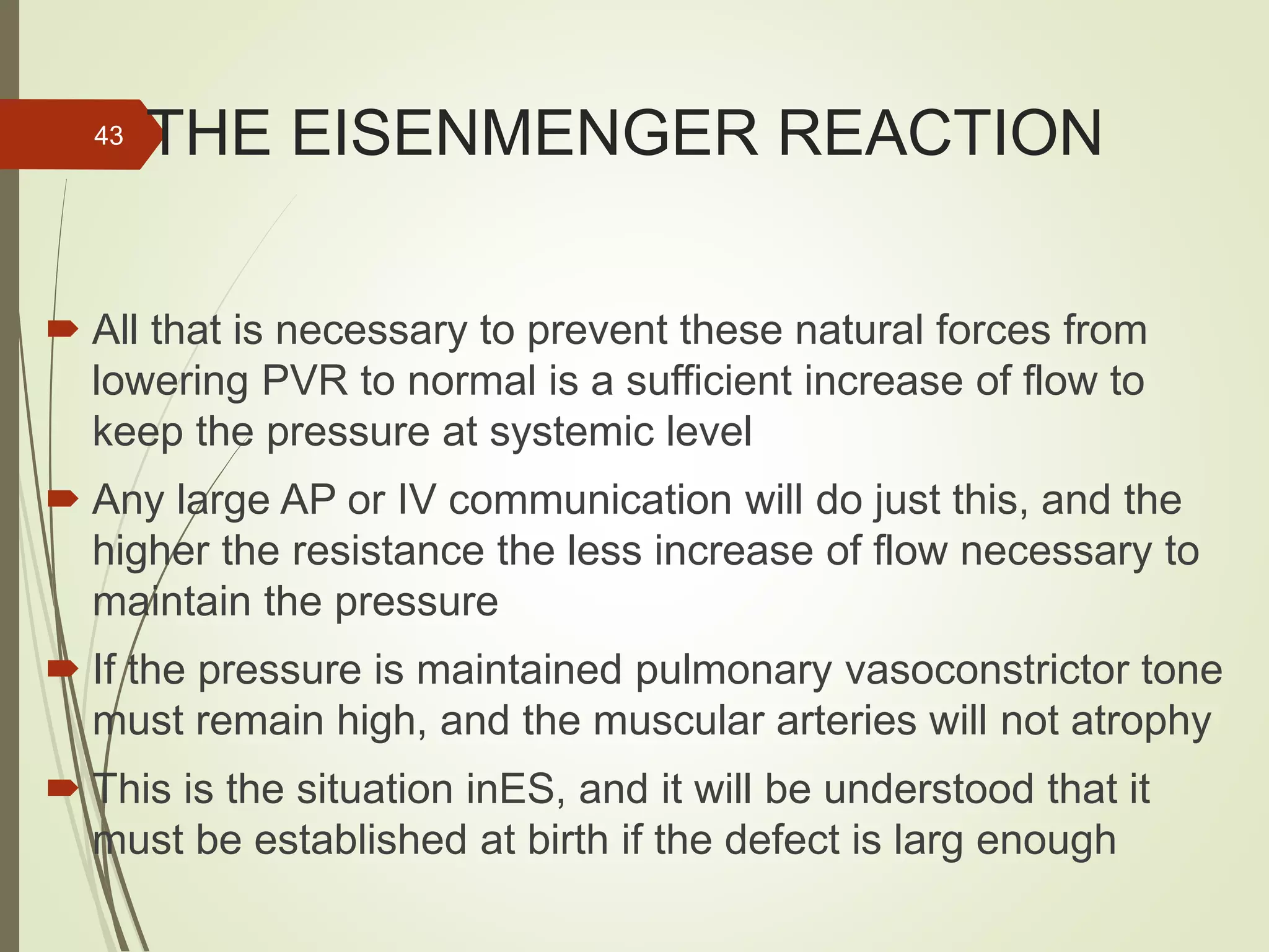 EISENMENGER SYNDROME- PAUL WOOD | PPTX