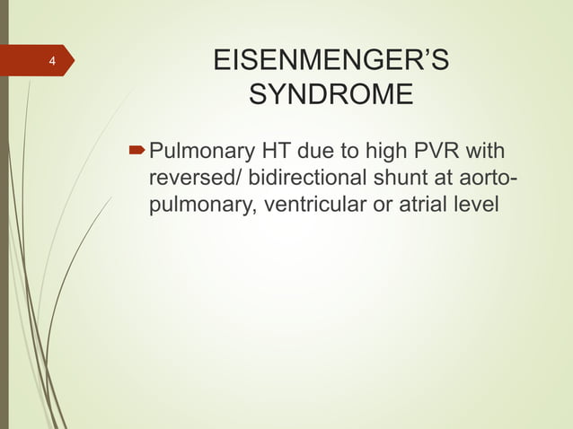 EISENMENGER SYNDROME- PAUL WOOD | PPTX | Heart and Cardiovascular ...