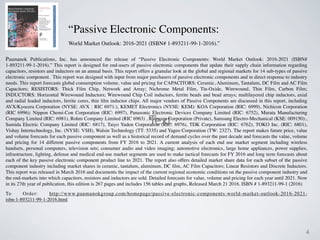 Paumanok 2016 Catalog of Capacitor, Resistor, Inductor and Sensor ...