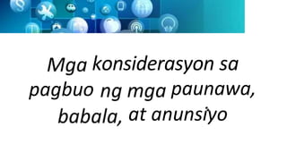 Paunawa-Babala-at-Anunsiyo.pdf grade 11 | PDF