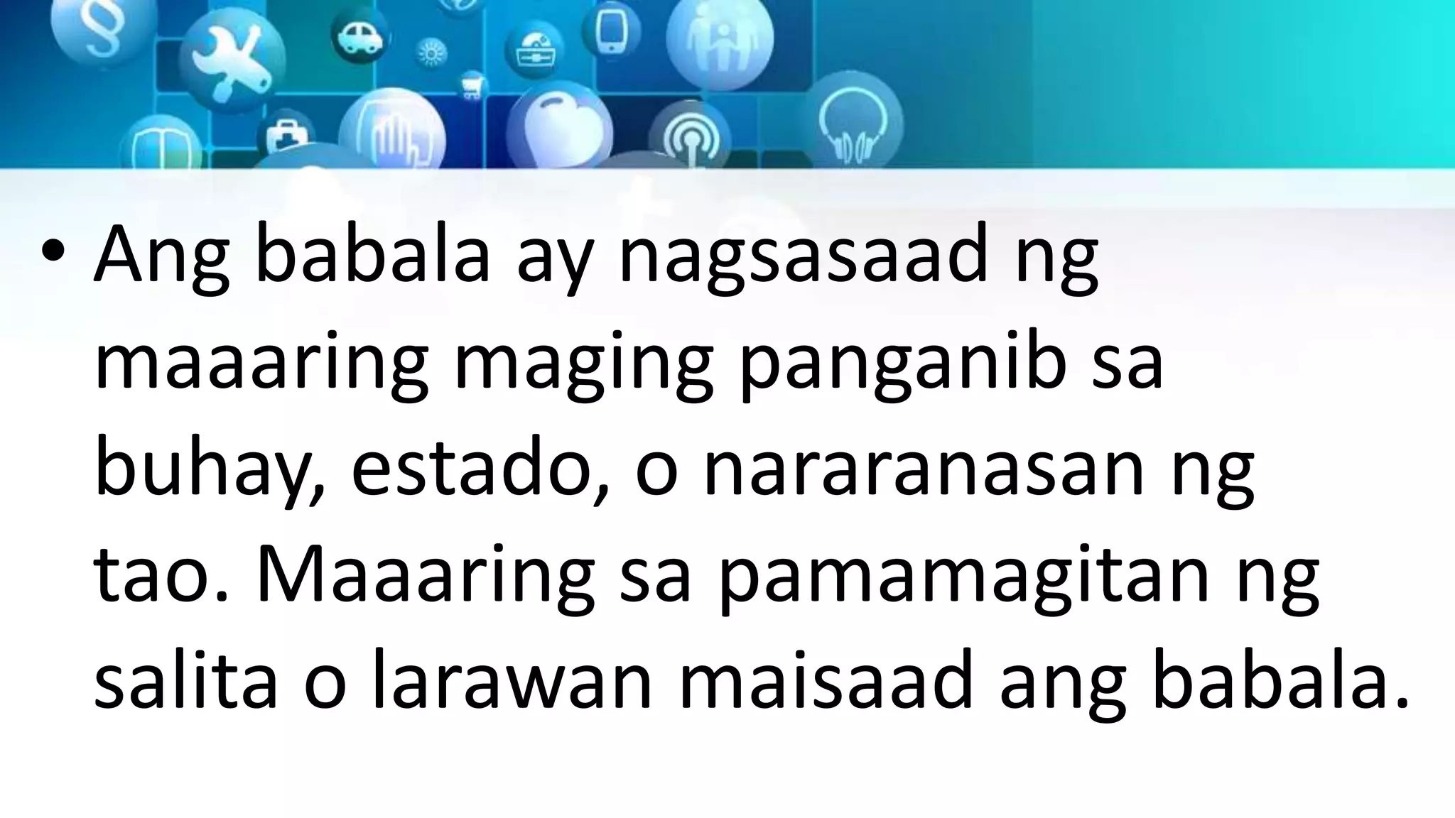 Paunawa babala at Paalala | PPTX