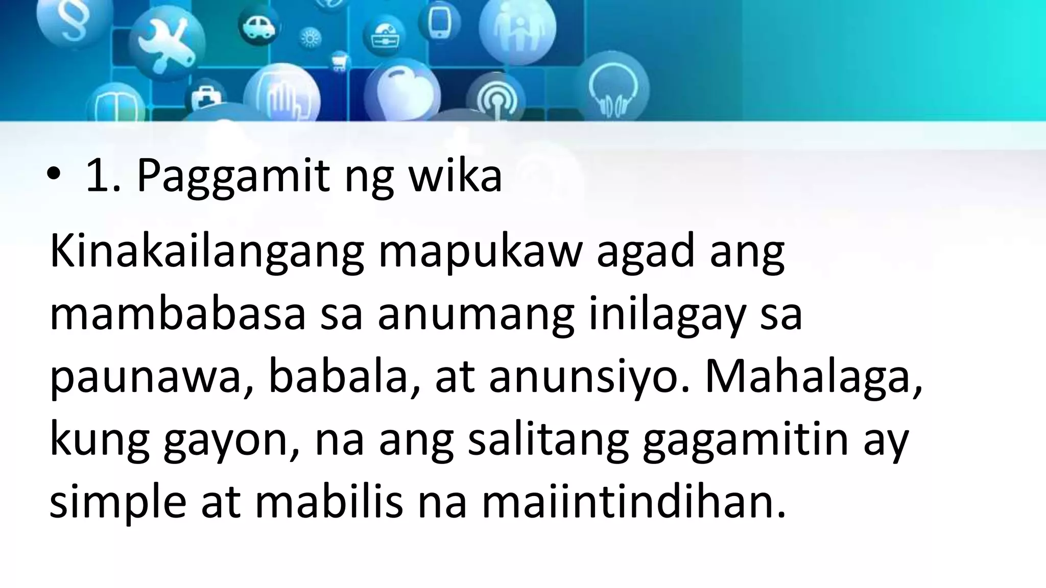 Paunawa babala at Paalala | PPTX