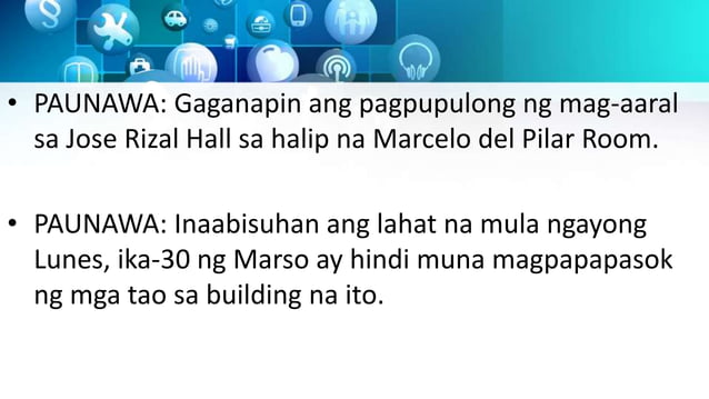 Paunawa babala at Paalala | PPTX