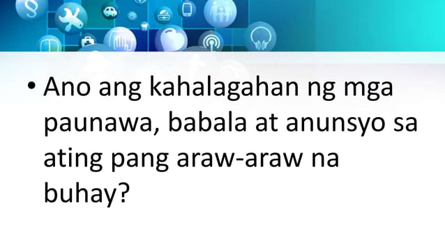 Paunawa babala at Paalala | PPTX