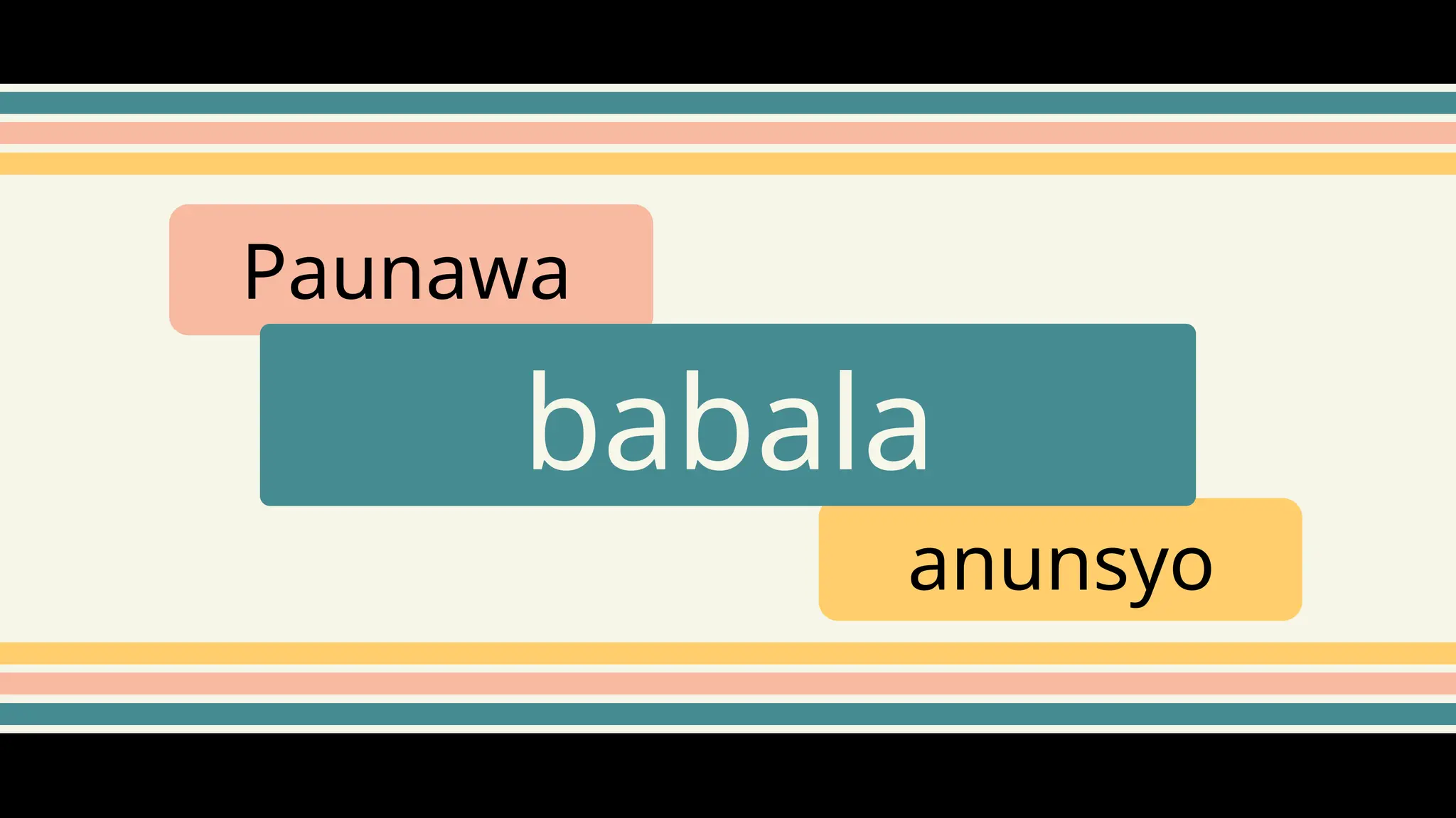 Paunawa, Babala at Anunsiyo-Tek-bok.pptx