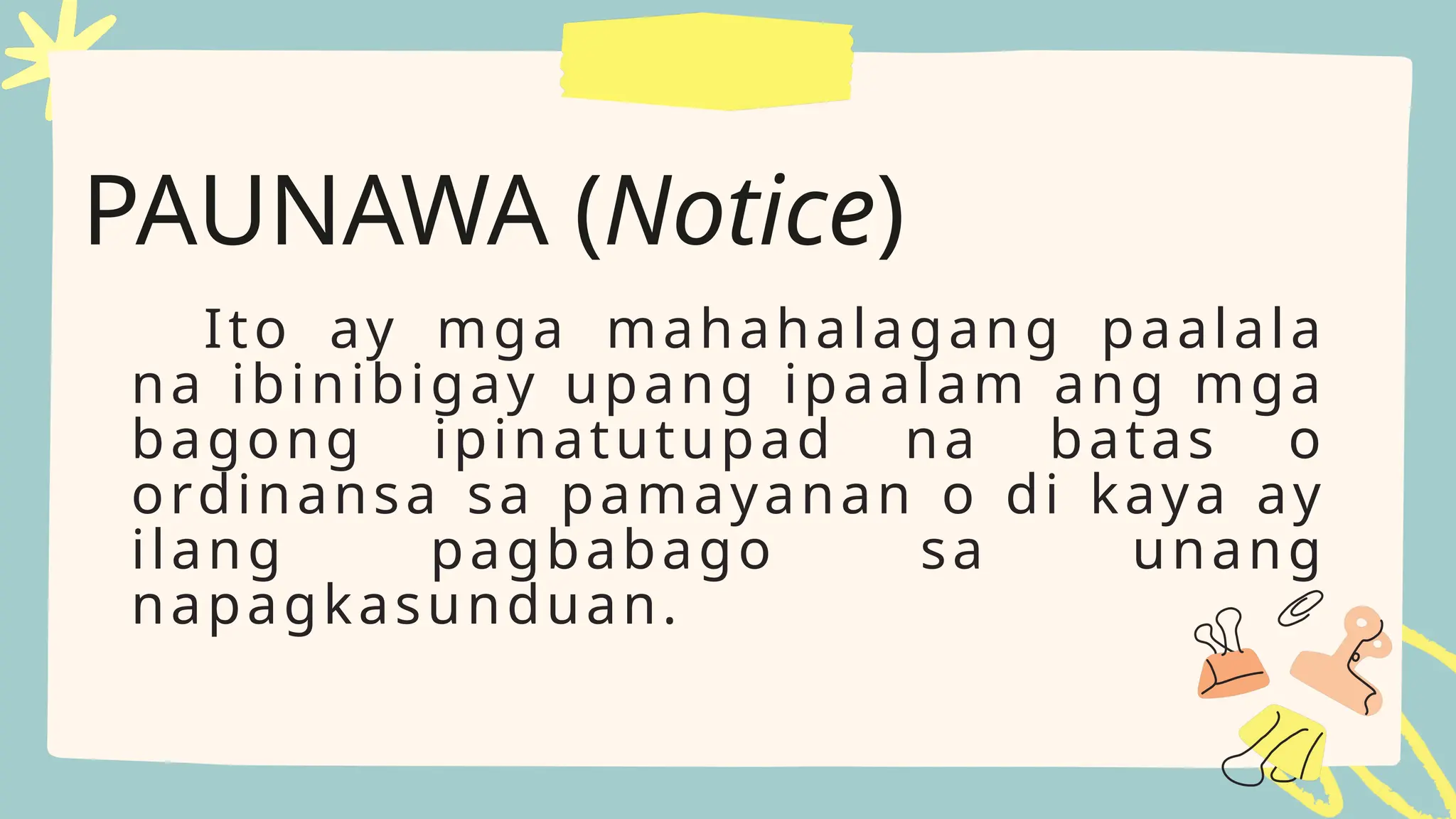 Filipino Paunawa, Babala, at Anunsyo.pptx