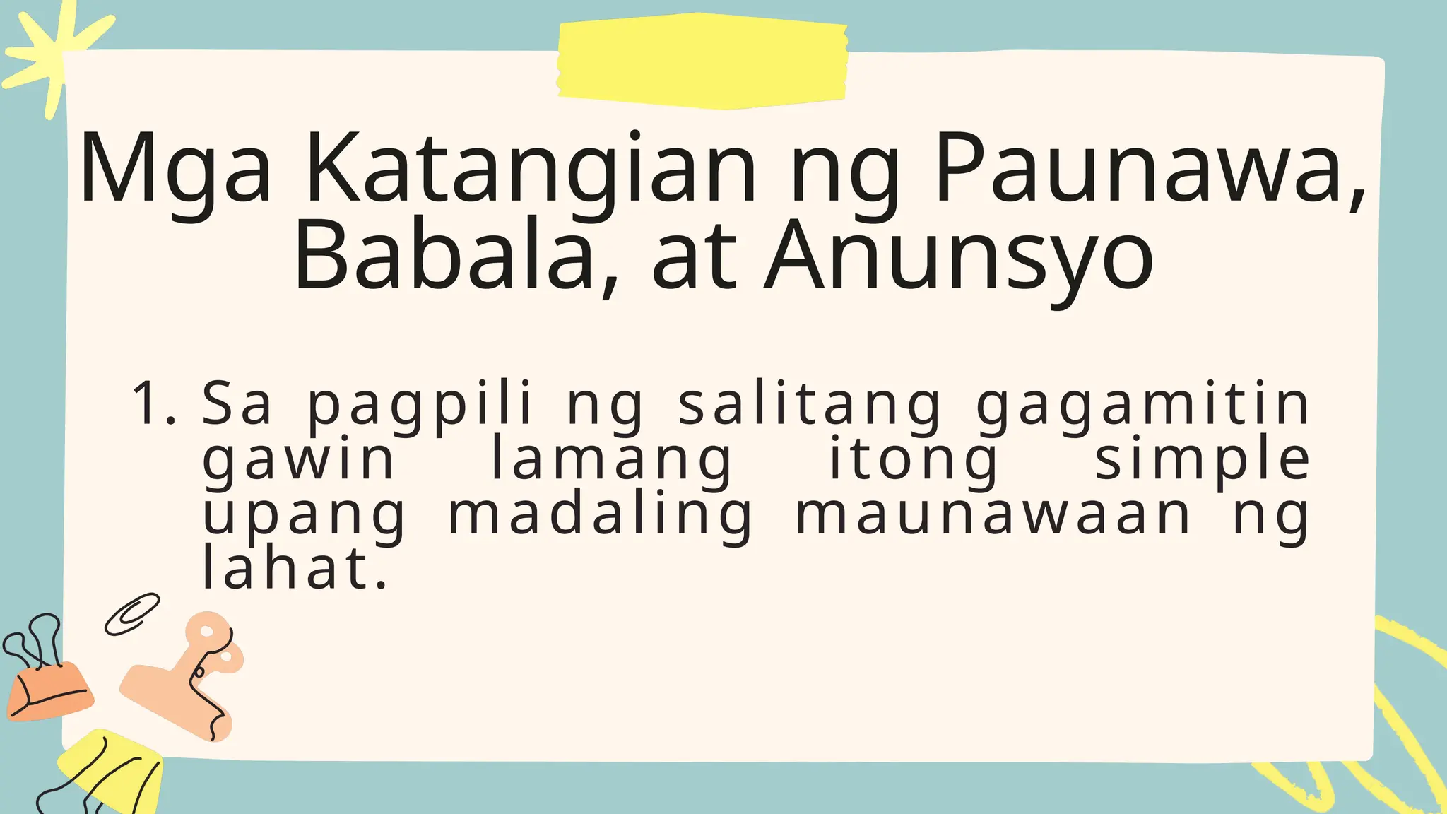 Filipino Paunawa, Babala, at Anunsyo.pptx