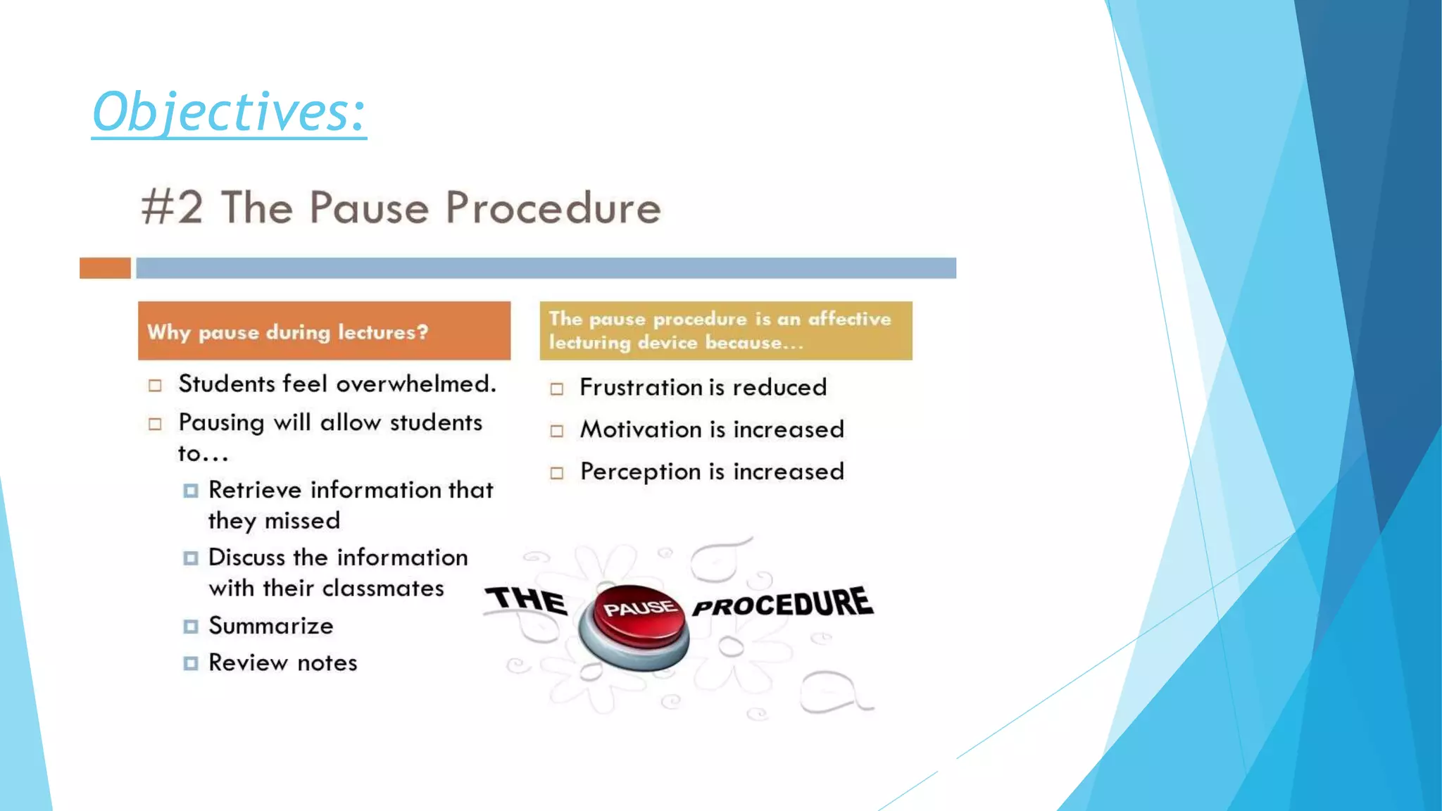 Pause procedure | PPTX