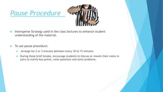 Pause procedure | PPTX