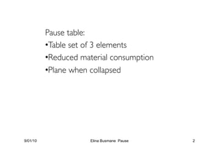 Pause Table | PDF | Science