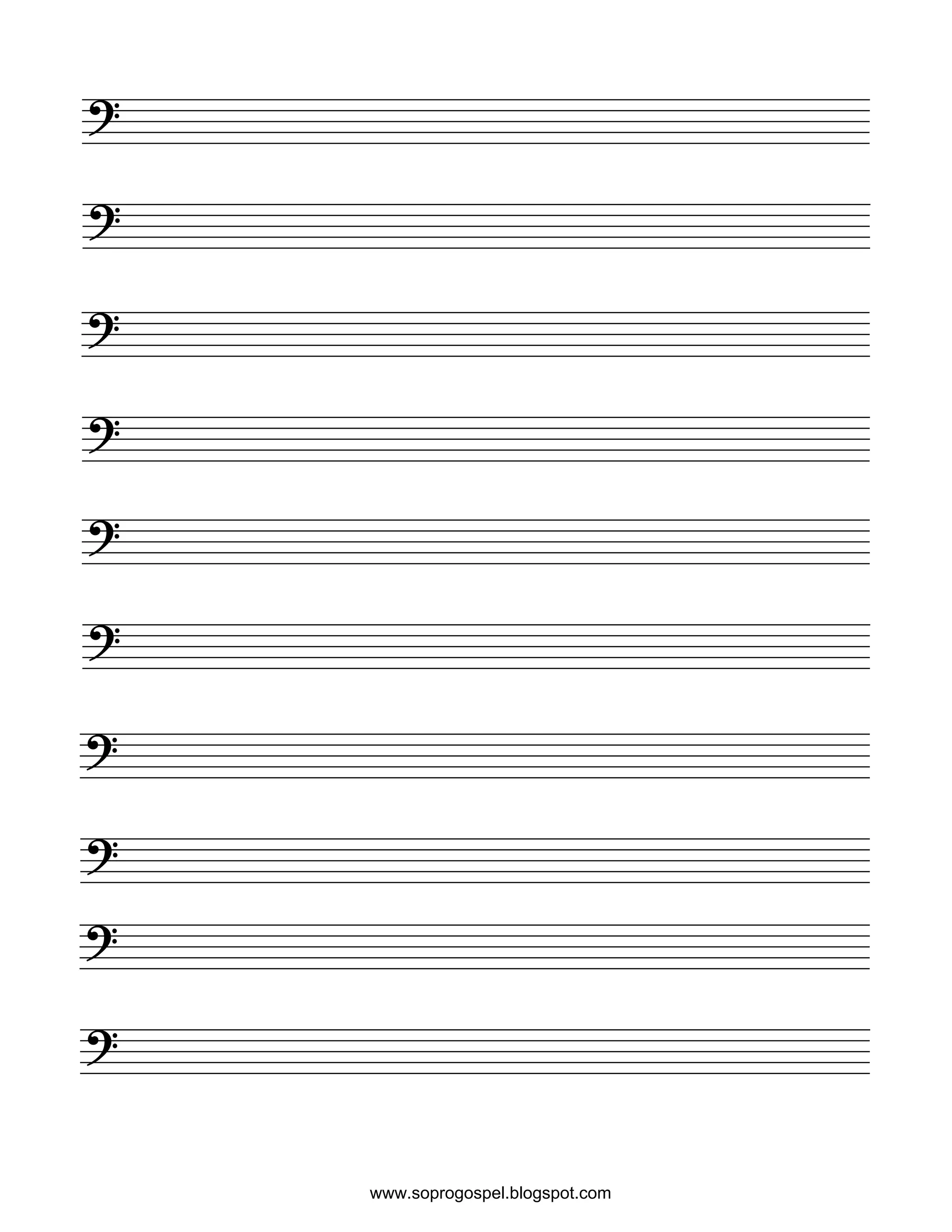 Pauta clave fá | PDF