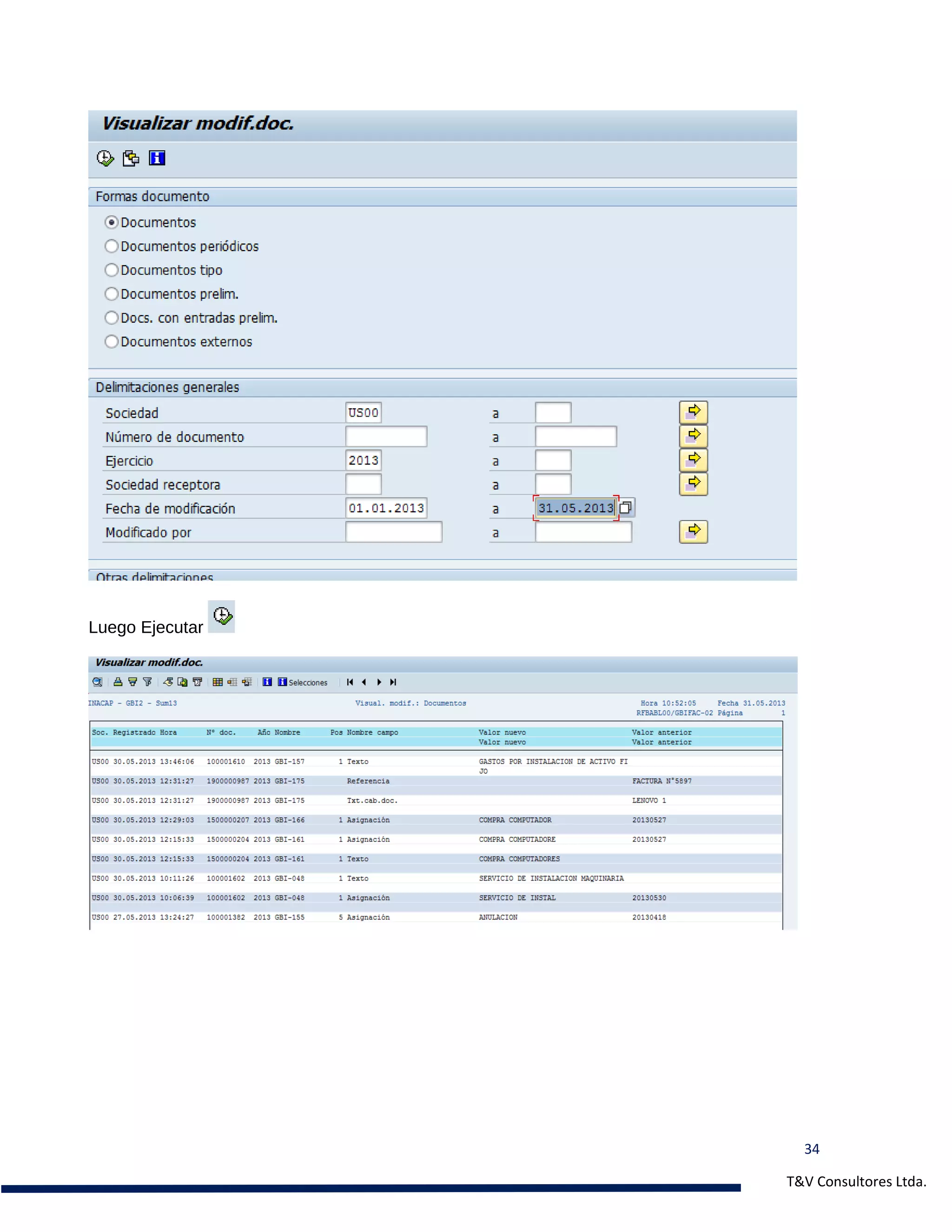 Pauta de cotejo para evaluación práctica sap | PDF