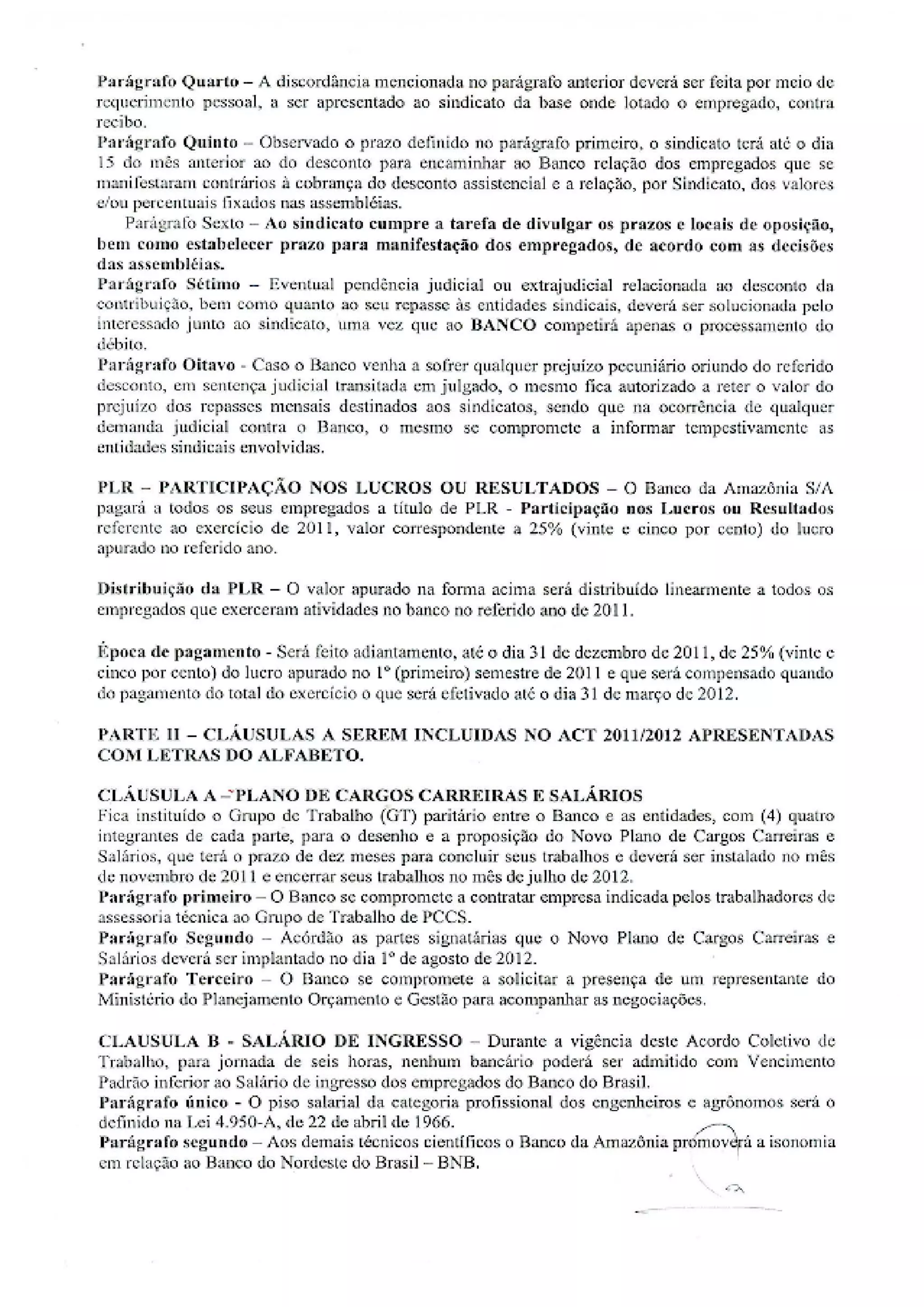 Pauta de Reinvindicacoes AEBA | PDF