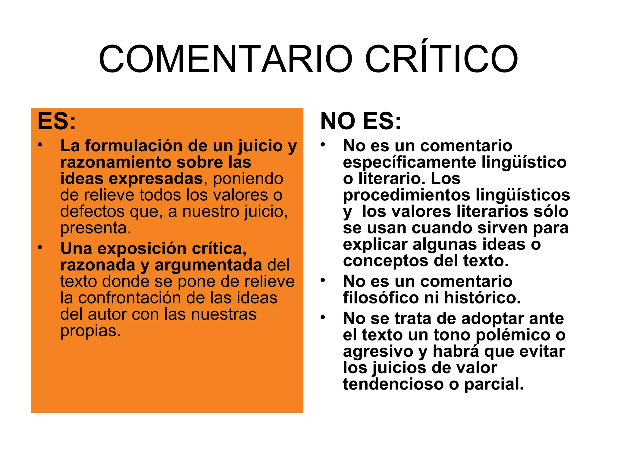 Pautas para la elaboración del resumen tema y comentario crítico | PPS ...
