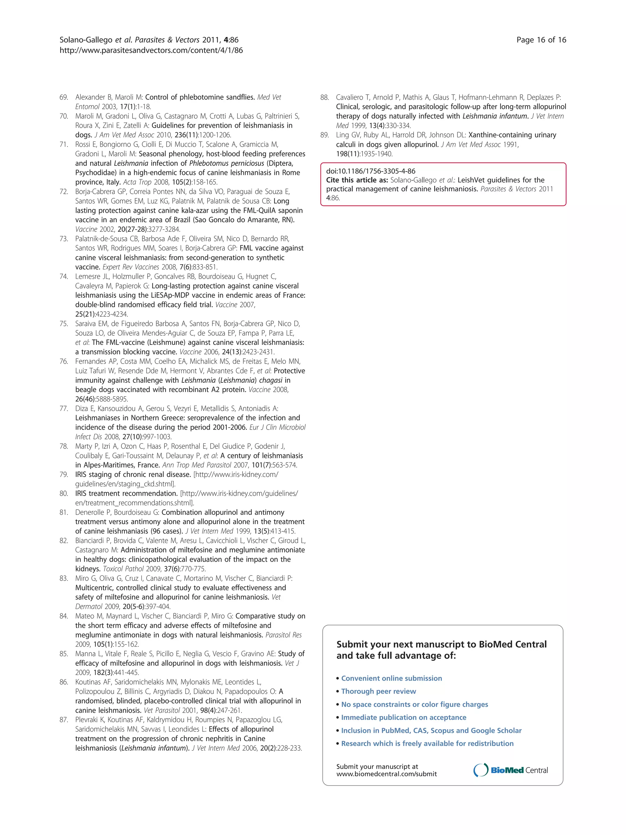 Pautas leihsmaniosis grupo leishvet | PDF