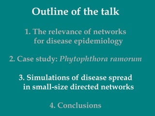 Models of disease spread in small-size directed networks | PDF ...