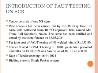 Phased array ultrasonic testing of flash Butt welds | PPTX