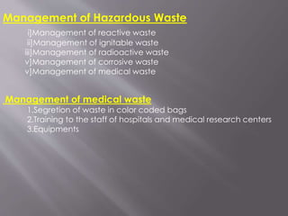 Hazardous waste managment | PPT