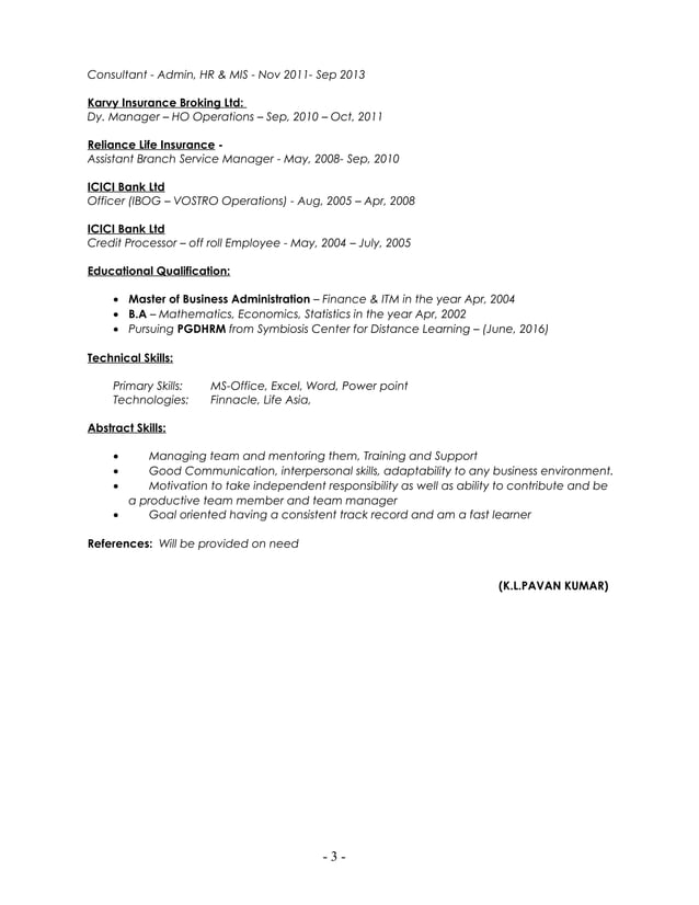 Pavan cv latest | PDF