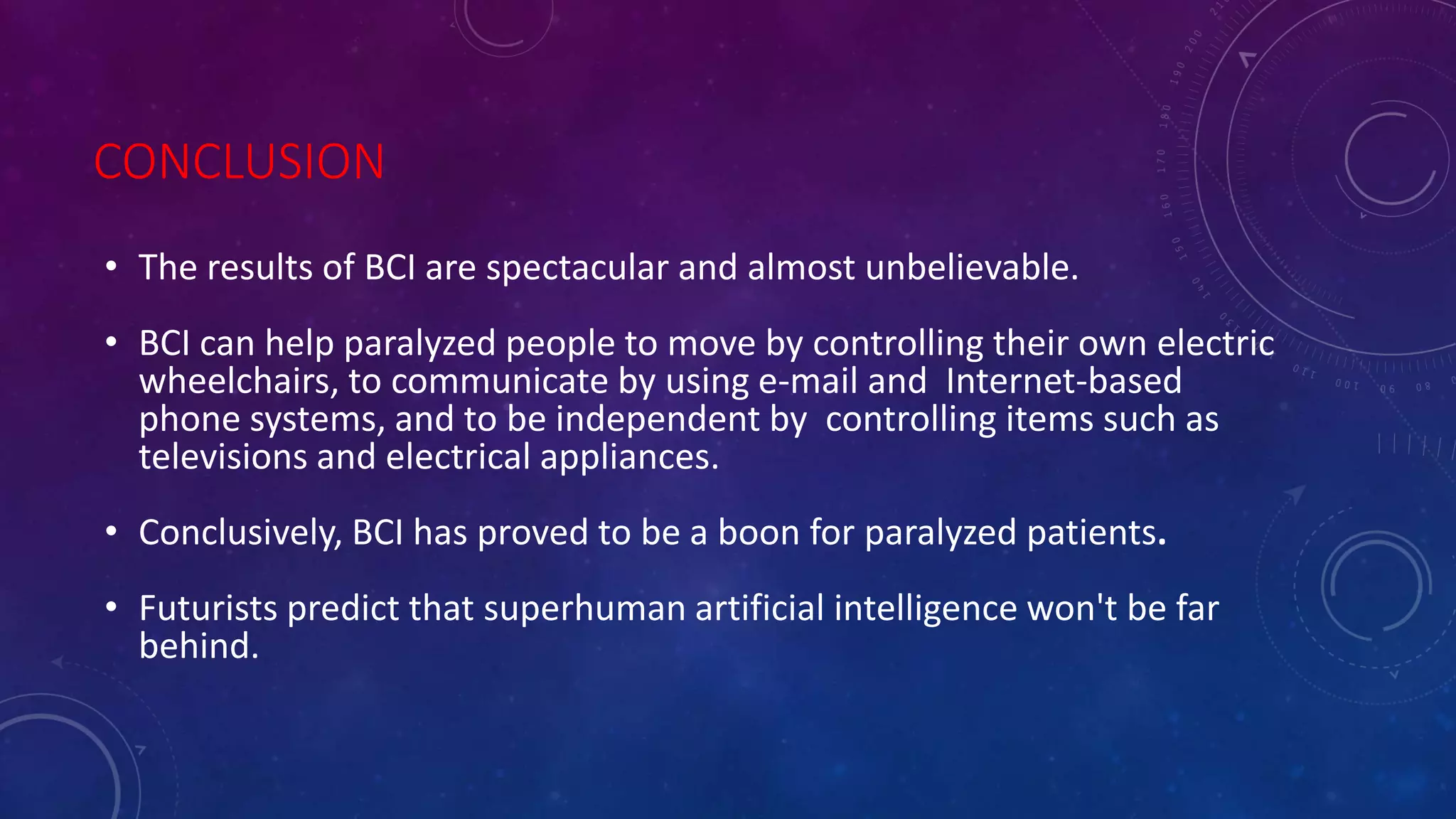 Brain Computer Interface (Bci) | PPTX