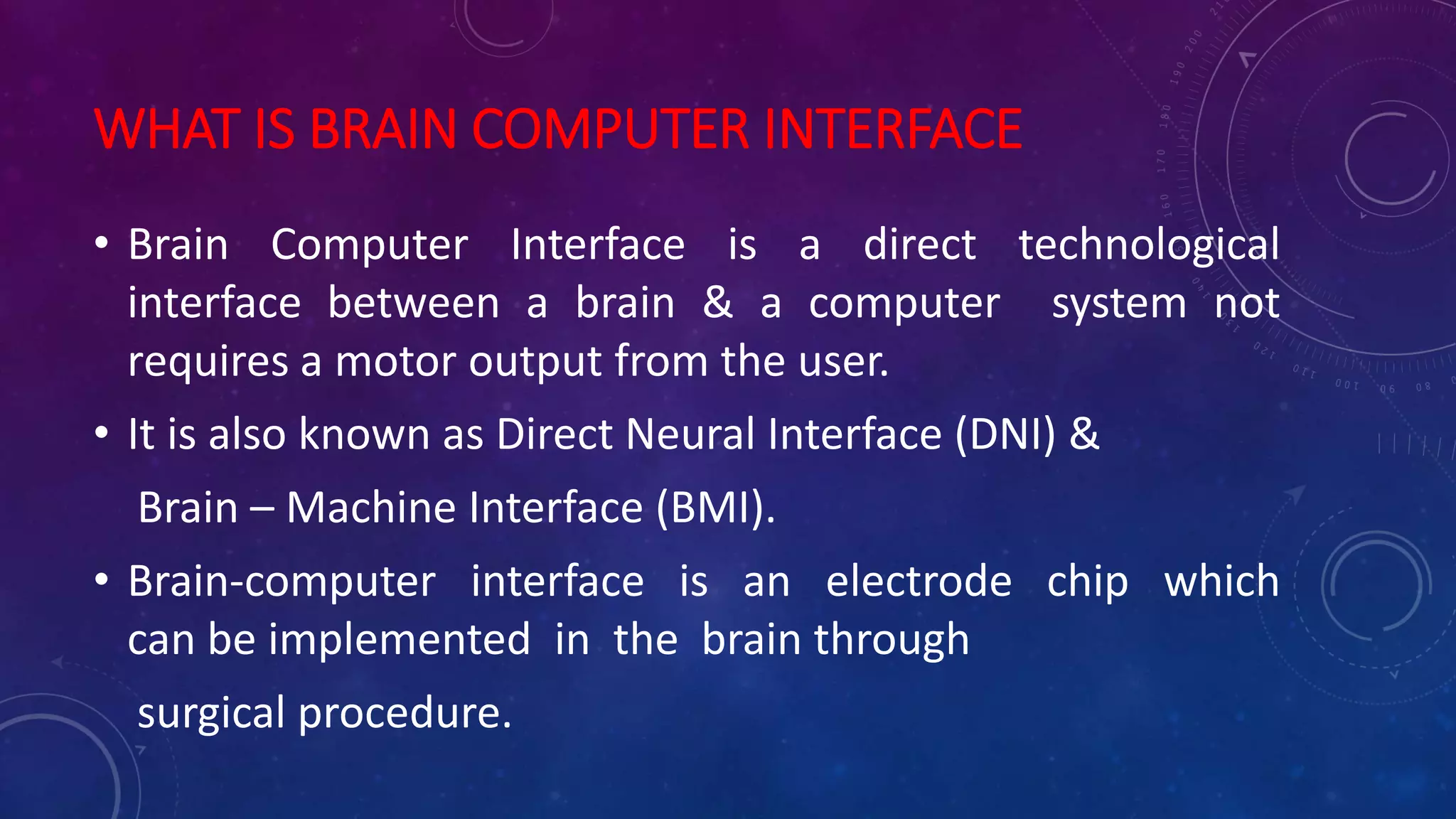 Brain Computer Interface (Bci) | PPTX