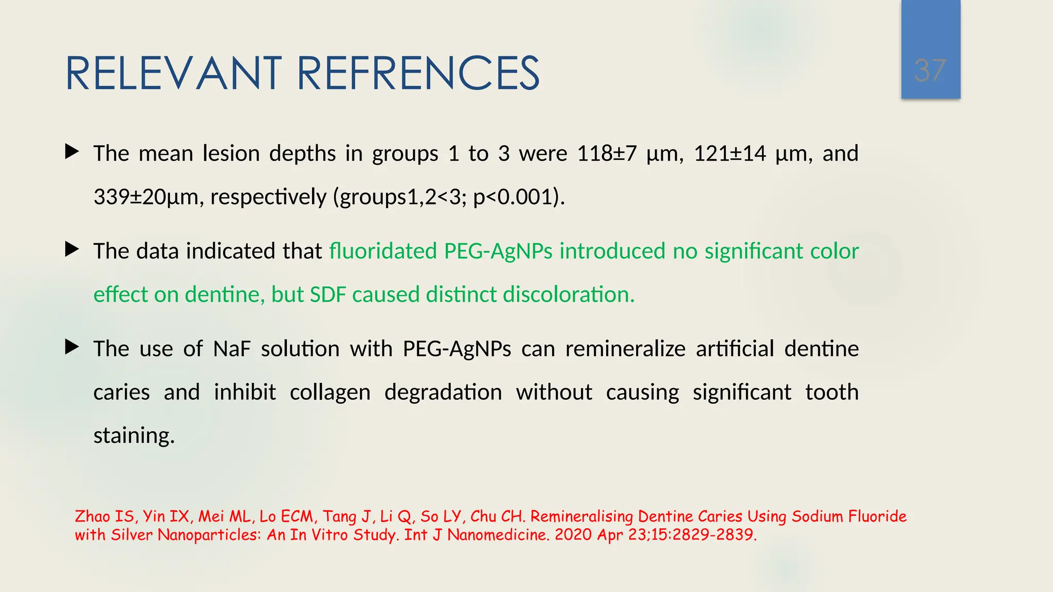Dentin staining caused by nano silver fluoride | PPT