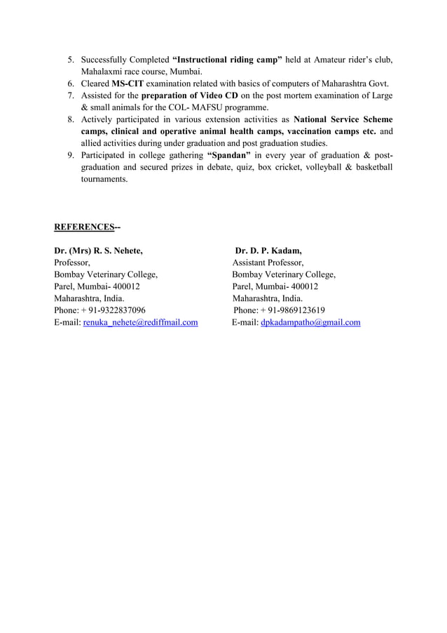 Pavan Patil CV | PDF