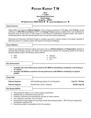 Pavan Resume | PDF