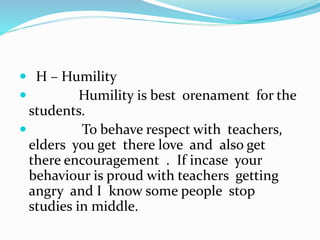 behavior of students | PPTX