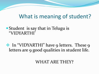 behavior of students | PPTX