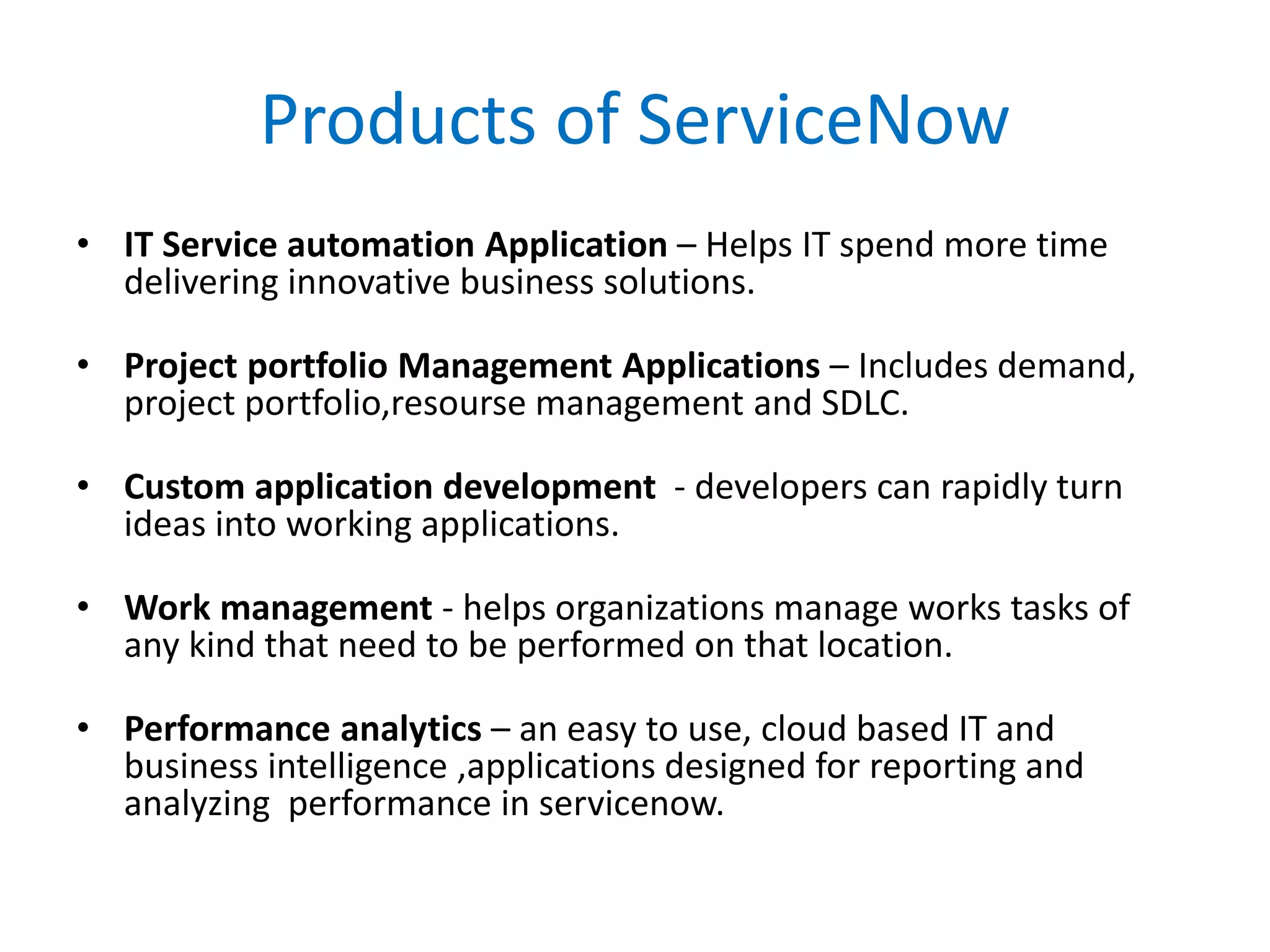 SERVICENOW PPT BY PAVANKUMAR | PPTX