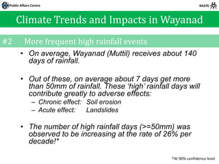 Going Local with Climate Change Impact Assessments: The Case of Wayanad ...