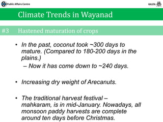 Going Local with Climate Change Impact Assessments: The Case of Wayanad ...
