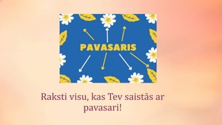 Pavasaris klāt. Daba mostas.Lieldienas. | PPT