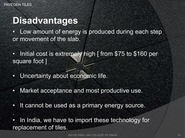 Pavegen | PPTX | Power and Energy Industry | Industries
