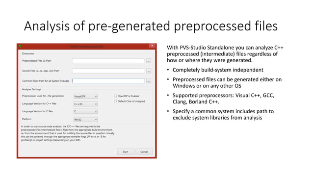 PVS-Studio static analyzer: advanced features | PPTX