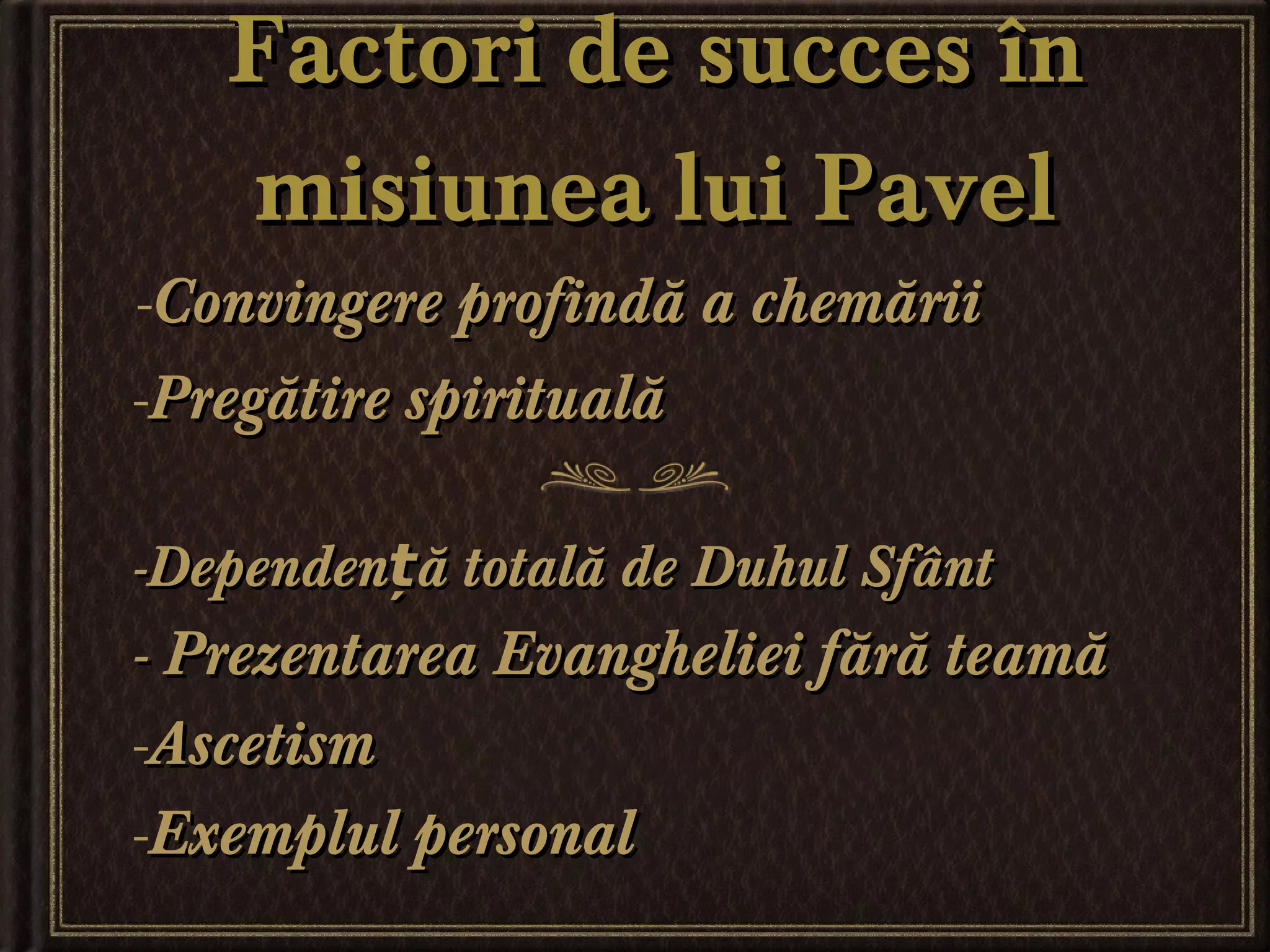 Pavel si misiunea | PPT