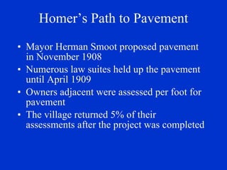 Brick Streets in Homer Illinois | PPT | Developmental Sites | Real Estate