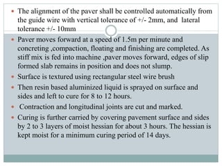 Pavement construction methods | PPTX