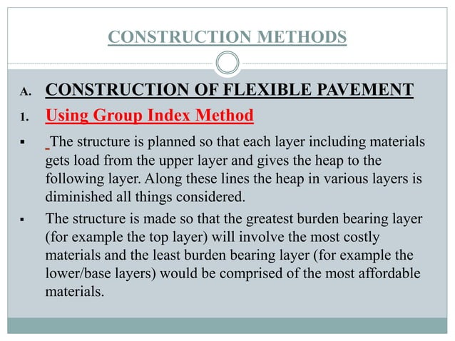 Pavement construction methods | PPTX | Geology | Science