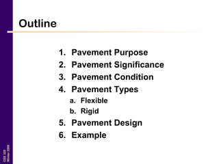 Pavement Design (Transportation Engineering) | PPT