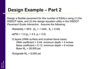 Pavement Design (Transportation Engineering) | PPT